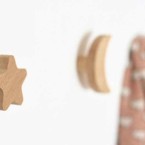 Colourful Pencil Kids Coat Rack Cute Hook Wooden Hanger - Etsy