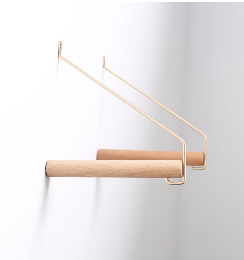 Anaan Coordinate Design Clothes Rail Wall Coat Hooks Rack | Etsy