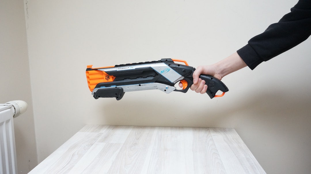 Nerf Shotgun Blaster Black and Silver Cobalt Weapon Cosplay Accessory ...