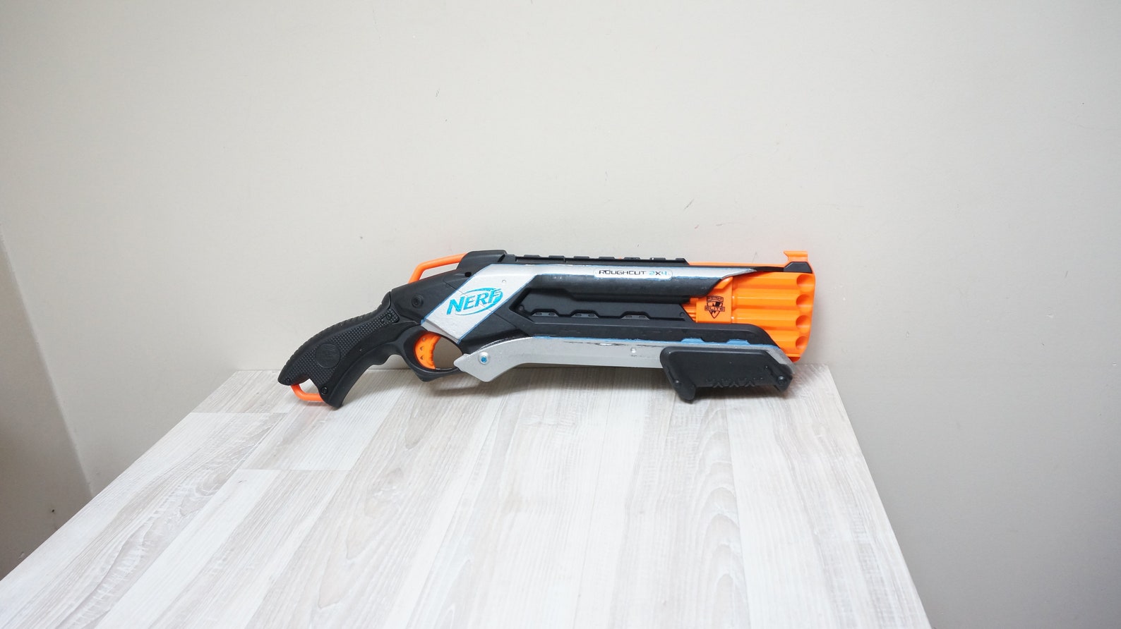 Nerf Shotgun Blaster Black and Silver Cobalt Weapon Cosplay Accessory ...