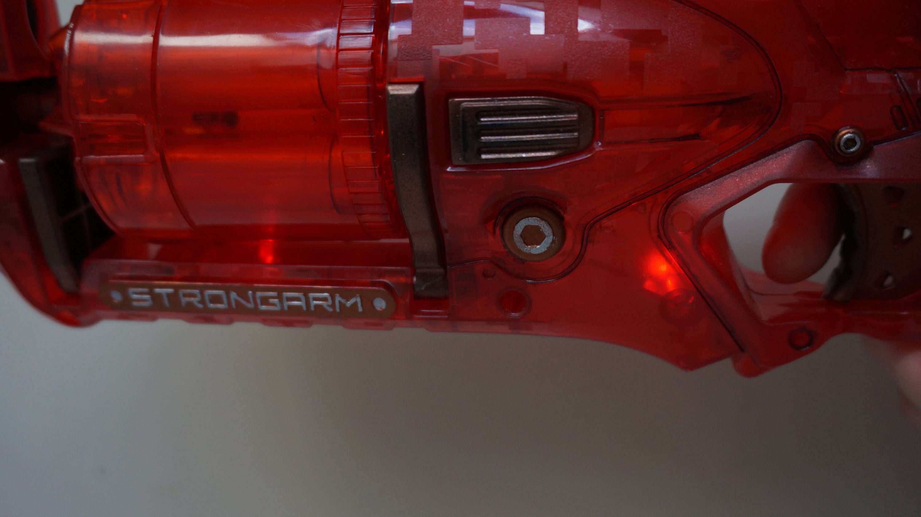 Light up Translucent Pistol Revolver Nerf Gun Red and Bronze - Etsy