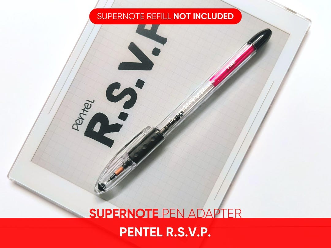 Pentel R.S.V.P. Adapter for Supernote • Compatible With RSVP Capped ...