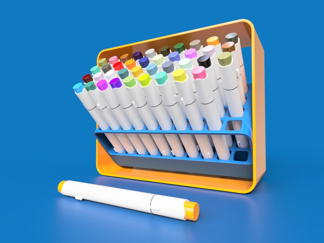 Art Marker Organizer • OHUHU • COPIC • Crayola • OLO • Personalized ...