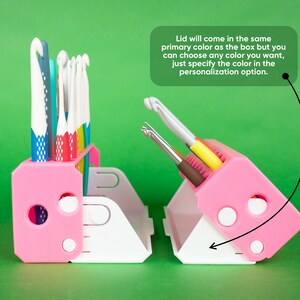 Crochet Hook Case/stand Organizer - Personalized Storage 16 Hook ...