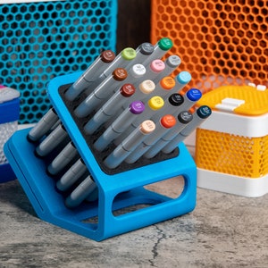 COPIC Sketch Holder • 20 Slot Marker Organizer • Multi-colored Art ...