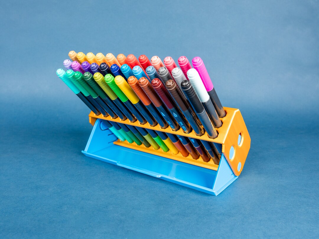 Pen Case/stand • Holds STAEDTLER Fineliner/watercolour Brush Pen ...