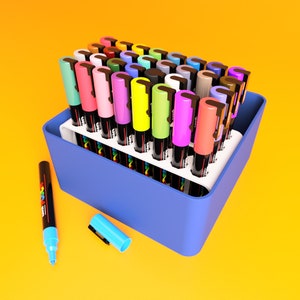 Marker Organizer for POSCA Paint Pens • 1M, 3M, 5M • Personalized Paint ...