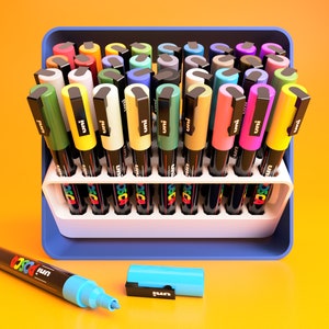 Marker Organizer for POSCA Paint Pens • 1M, 3M, 5M • Personalized Paint ...