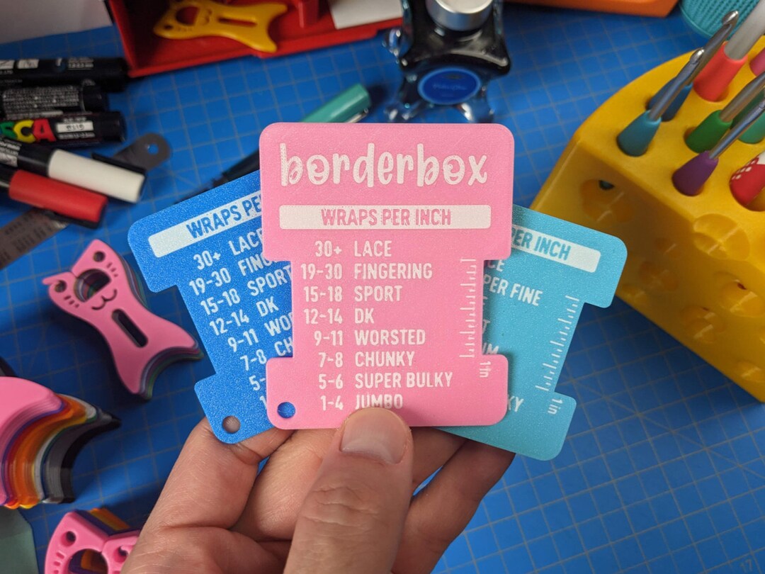 Wraps per Inch Tool • Yarn Thickness Gauge • Yarn Spinning Measurement ...