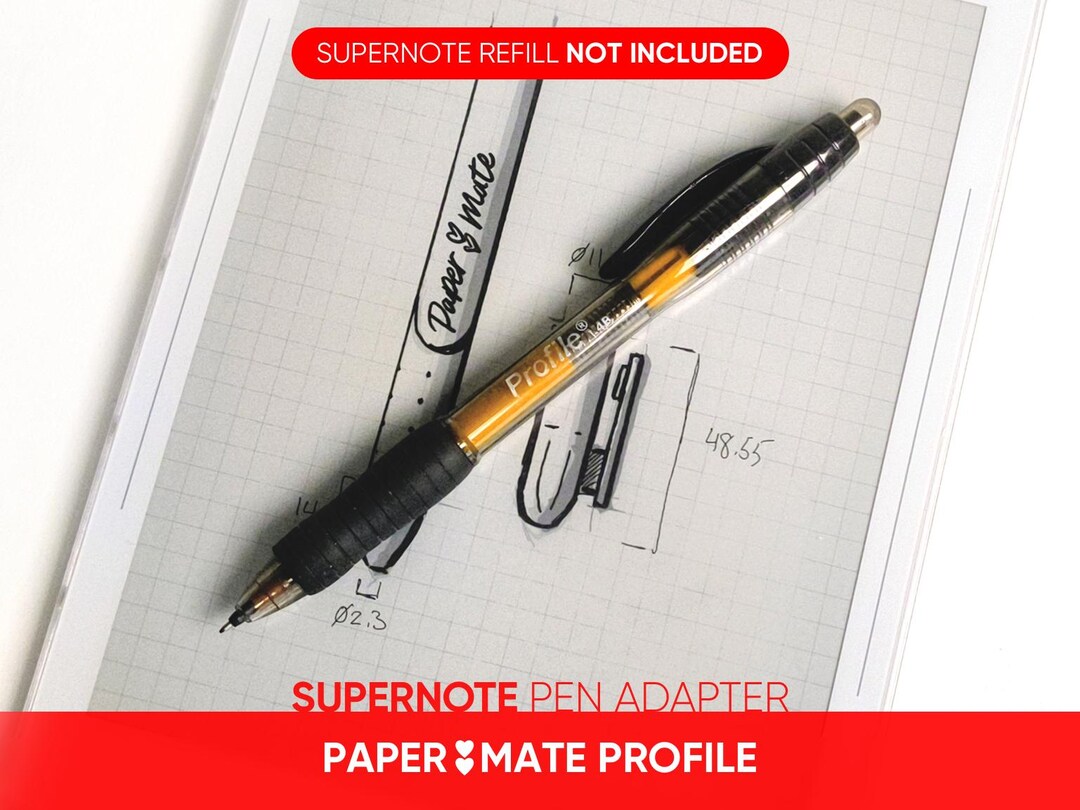 Paper Mate Profile Adapter for Supernote • Compatible With Paper Mate Profile Gel Pens • Convert ...