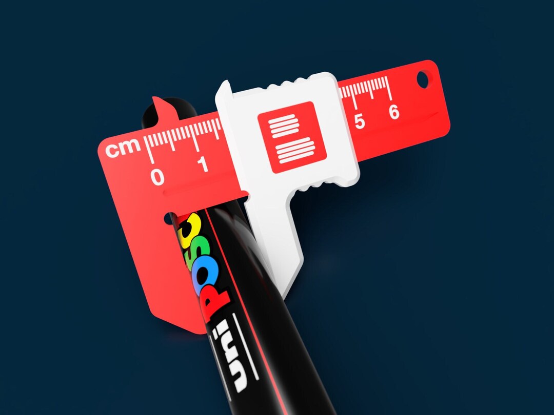 Mini Caliper • Measurement Tool for Markers and Crochet Hooks Diameter ...