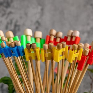 Knitting Needle Clips // Colorful Needle Holders, Needle Organizers - Etsy