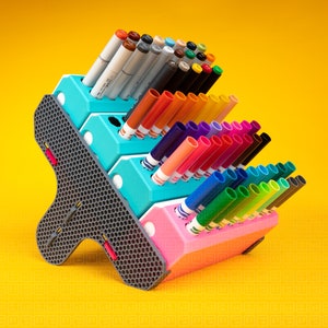Marker Case/stand for OLO, COPIC Sketch, Crayola Broad Line or Similar ...