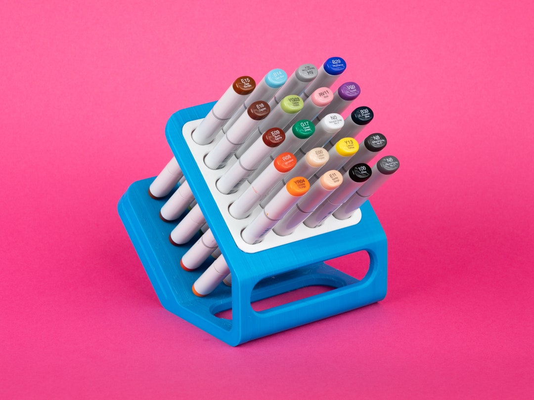 COPIC Sketch Holder • 20 Slot Marker Organizer • Multi-colored Art ...