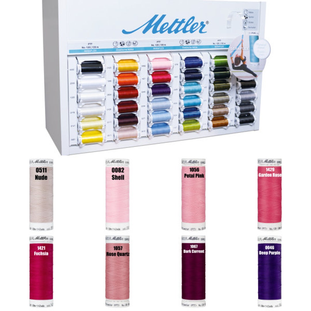Mettler, Seraflex Sewing Thread, 130 M, Pink, Purple, Pink - Etsy UK