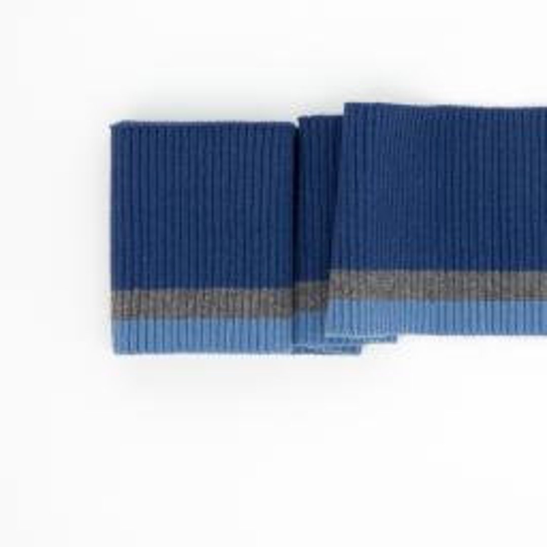 1 M Stripes, Rib Cuffs, Knitted Cuffs Blue - Etsy