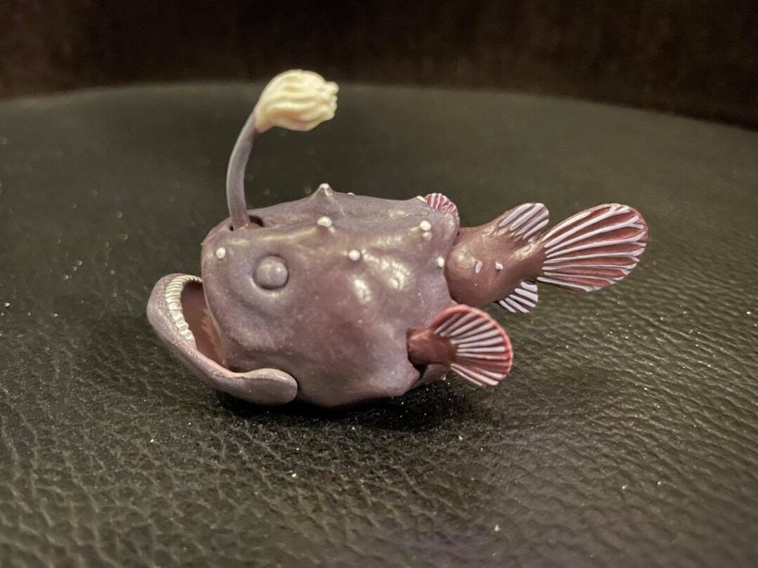Deep Sea Anglerfish Angler Fish Animal PVC Action Figure Model With ...