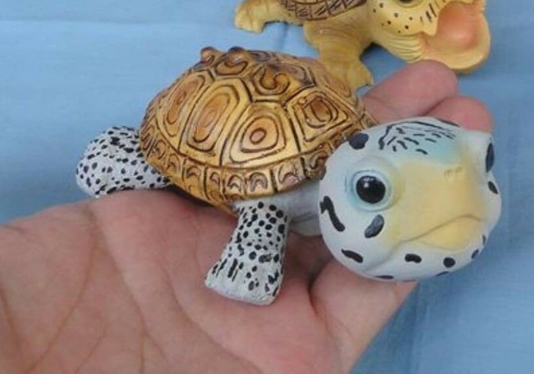 Super Q Diamondback Terrapin Turtle Tortoise Resin Model Figurine ...