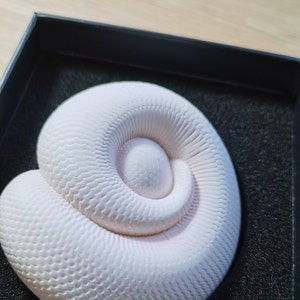 Snow Ball Python Snake Super Q Resin Model Figure Figurine - Etsy