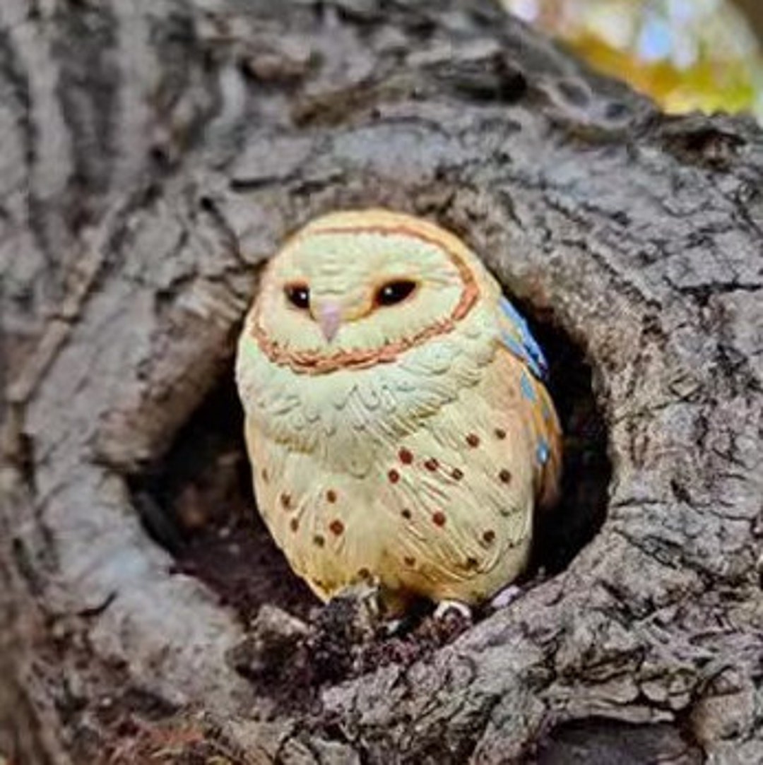 Barn Owl Bird Super Q Solid Resin Model Figure Figurine - Etsy