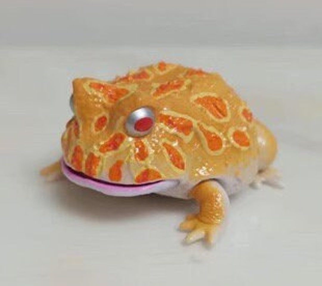 Argentine Horned Frog Toad PVC Figurine Figure Model With - Etsy