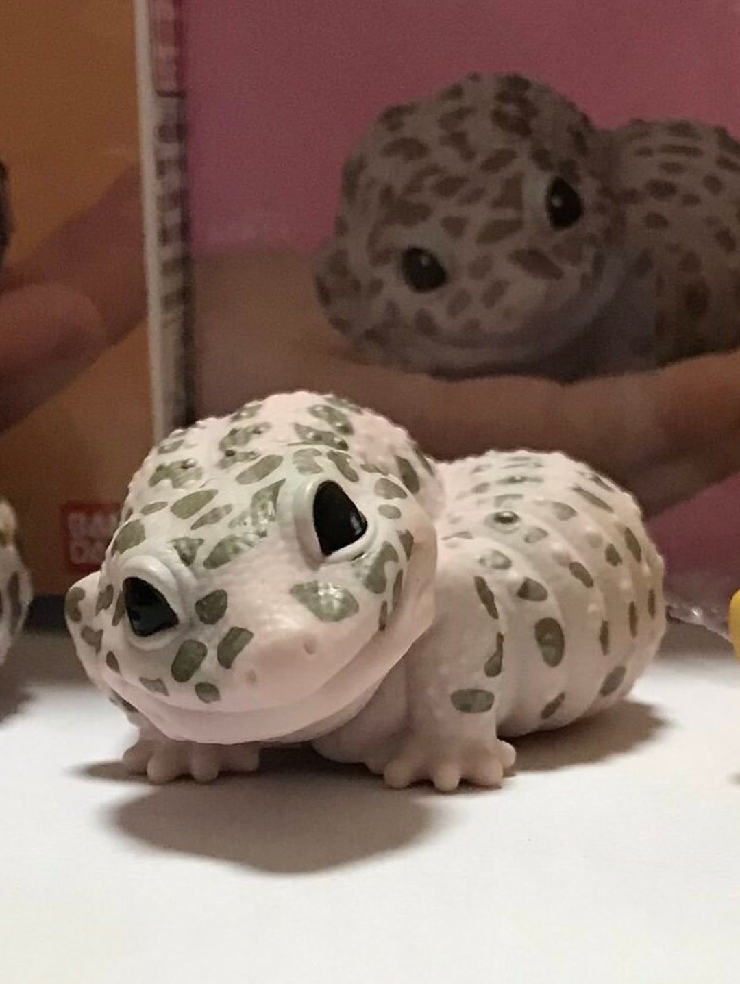 Japan Leopard Gecko Lizard PVC Hollowed Figure Model Toy Color C - Etsy