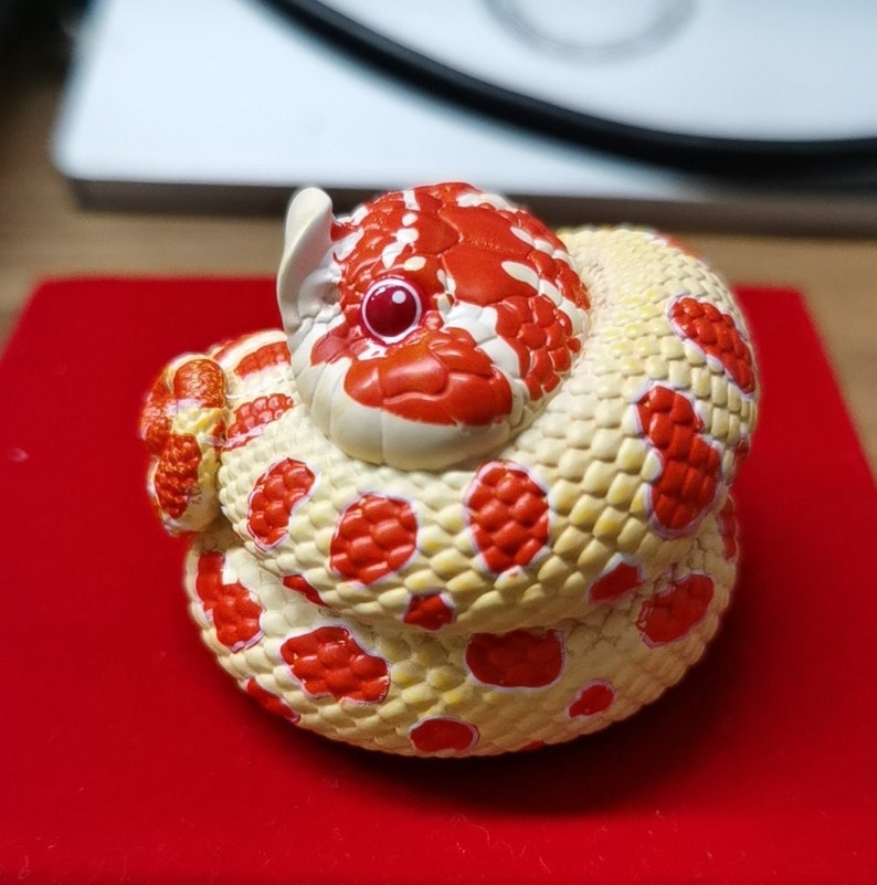 Albino Western Hognose Snake Super Q Resin Model Figure - Etsy