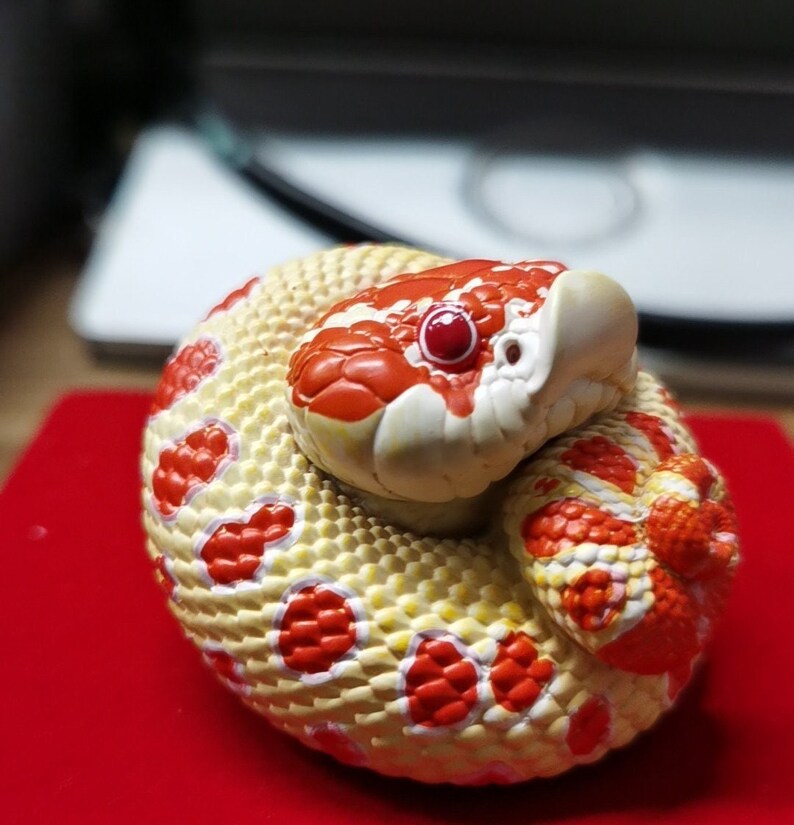 Albino Western Hognose Snake Super Q Resin Model Figure - Etsy
