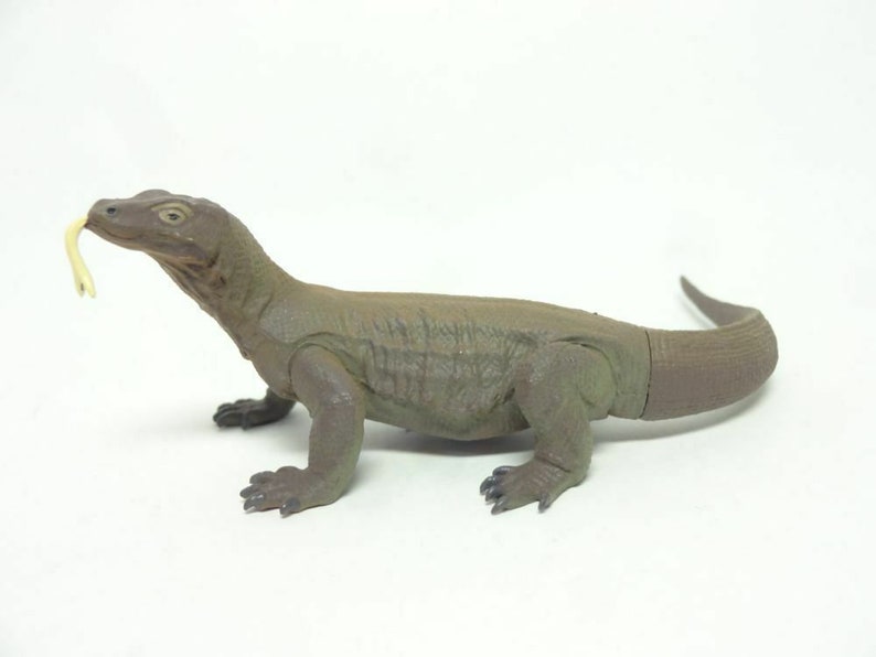 Kaiyodo Wild Rush Komodo Dragon Lizard Mini PVC Figurine - Etsy