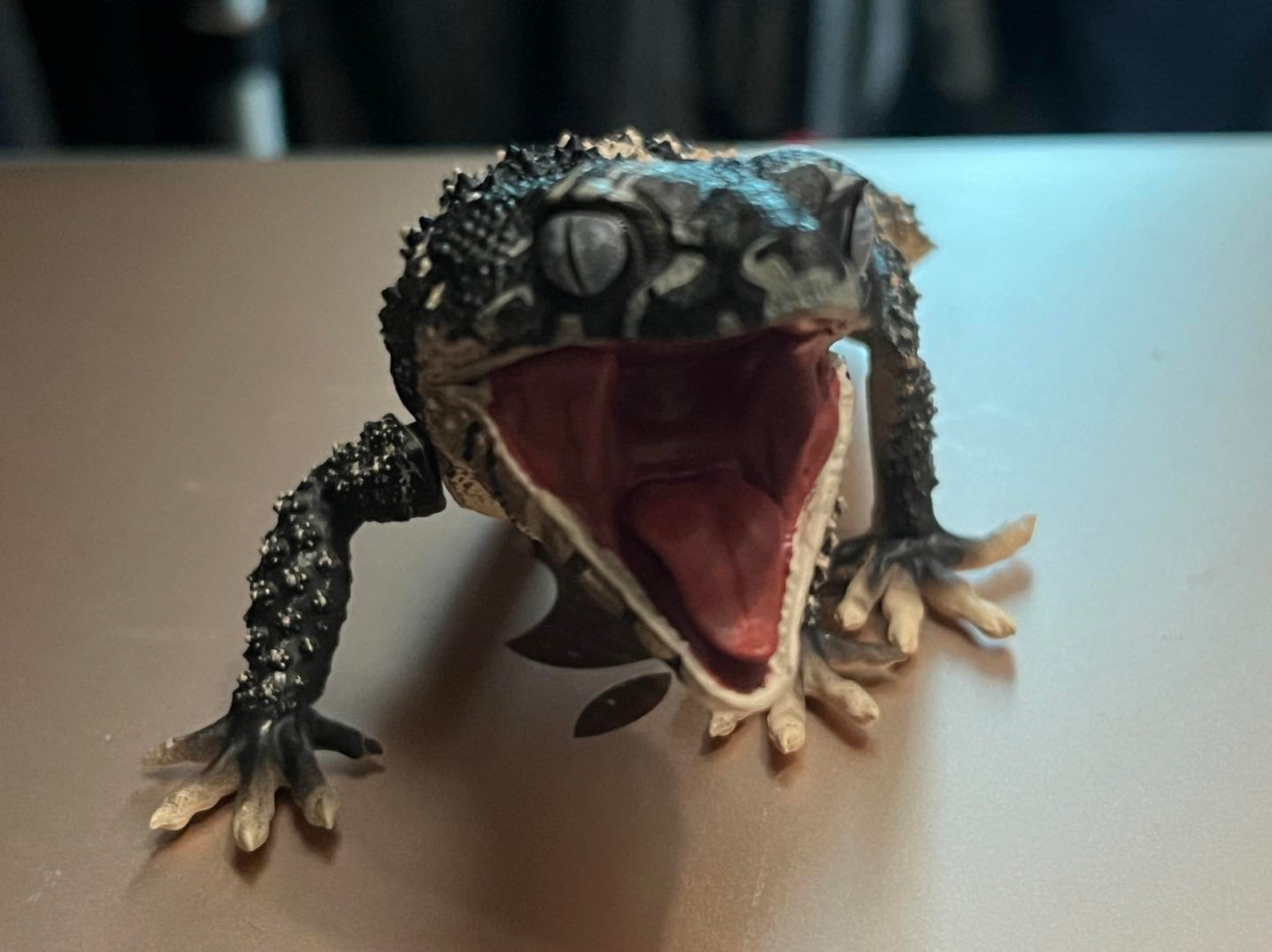 Green Rough Knob-tailed Gecko Lizard PVC Figure Model With Two - Etsy