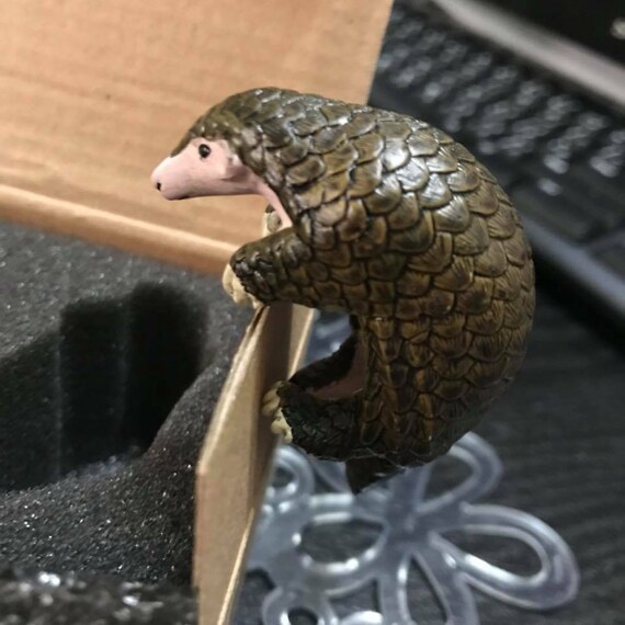 Chinese Pangolin Animal Resin Mini Figure Figurine Model - Etsy