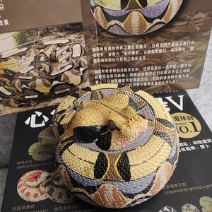 Gaboon Viper Snake Super Q Resin Model Figure Figurine - Etsy