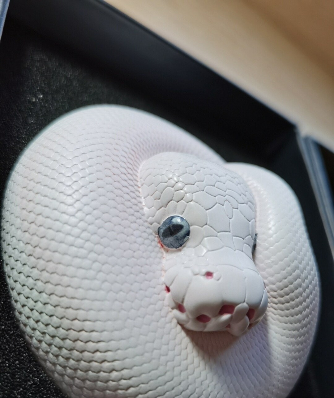 Snow Ball Python Snake Super Q Resin Model Figure Figurine - Etsy