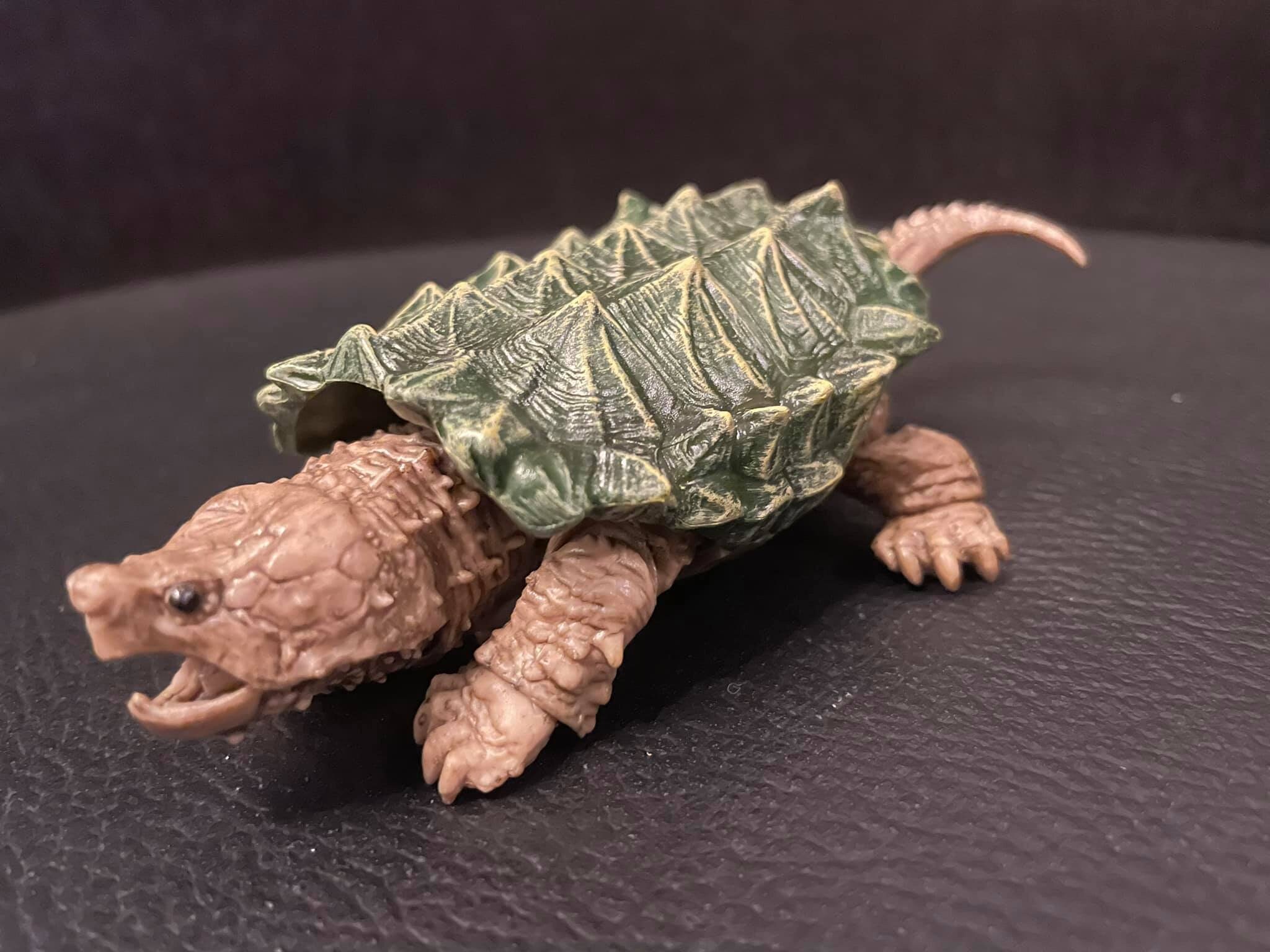 Alligator Snapping Turtle animal PVC Action Figure model with | Etsy