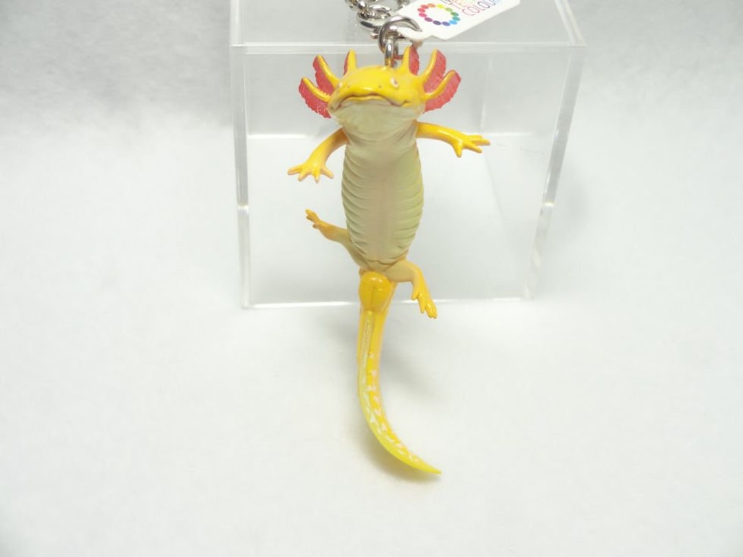 Japan Yellow Axolotl Salamander PVC Mini Figure Model Keychain - Etsy