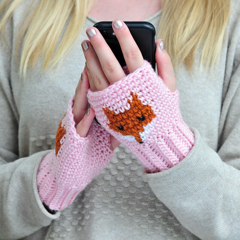 Pink Mittens - Etsy
