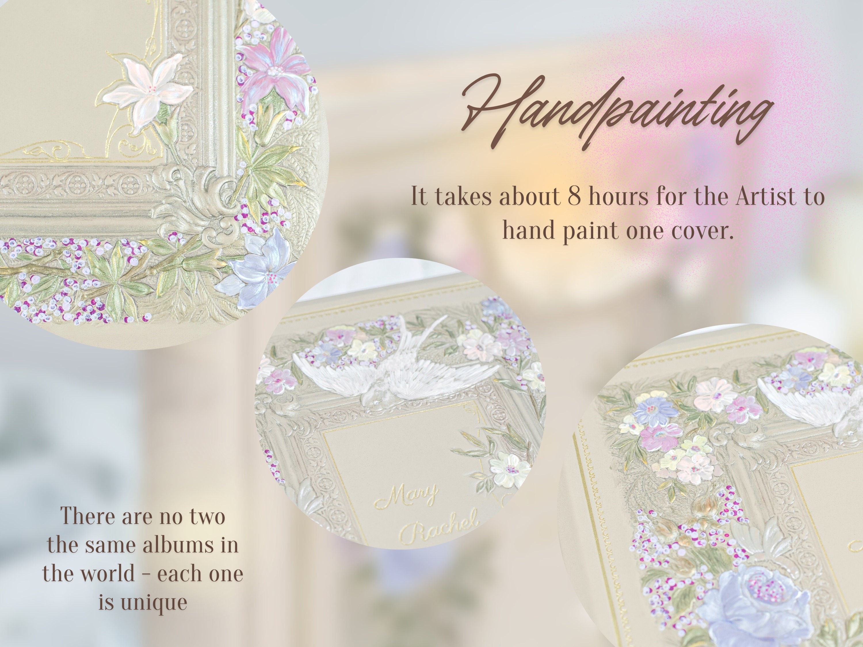 Luxury Leather Wedding Photo Album With Custom Engraving Handmade ...