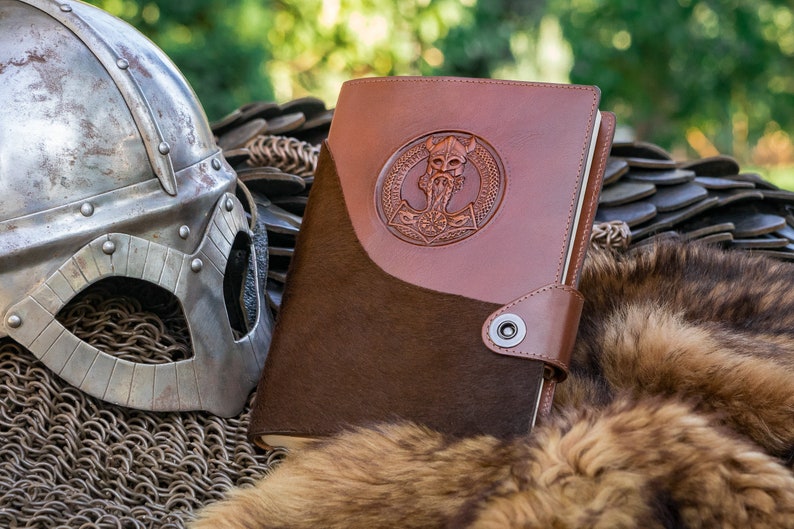 Day By Day Journal Viking Leather Journal Refillable Notebook Cover ...