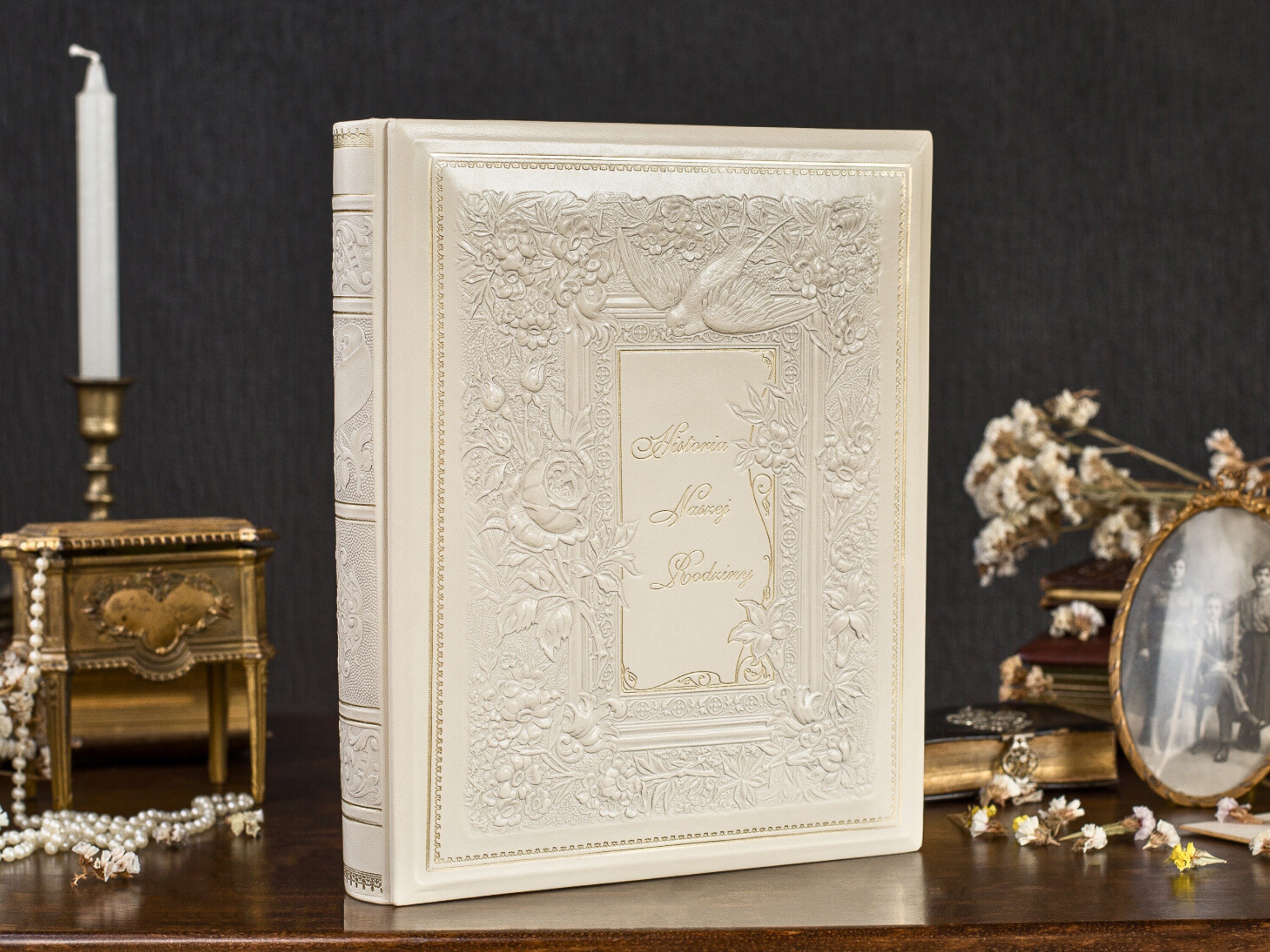 Luxury Leather Wedding Photo Album With Custom Engraving Handmade ...