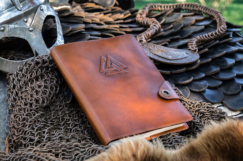 Valknut Viking Leather Refillable Journal A5 Norse - Etsy