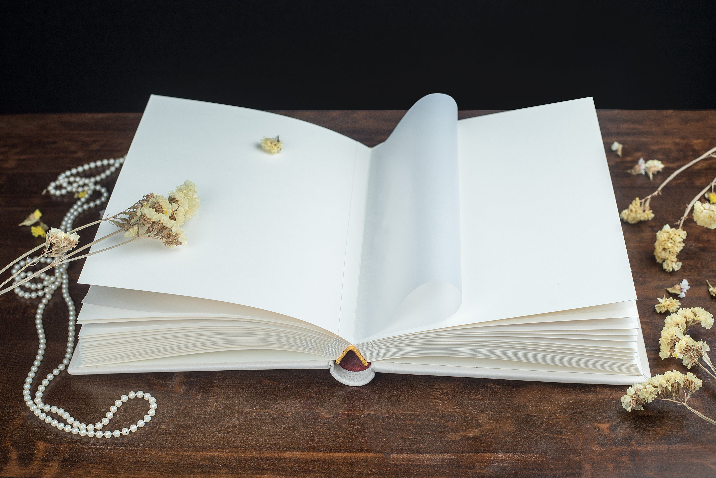 Personalized Handpainted Leather Wedding Photo Album Handmade - Etsy