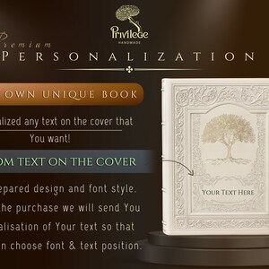 Personalized Family Book Genuine Leather With Large Genealogical Trees ...