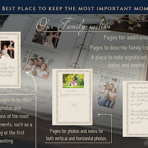 Personalized Family Book Genuine Leather With Large Genealogical Trees ...