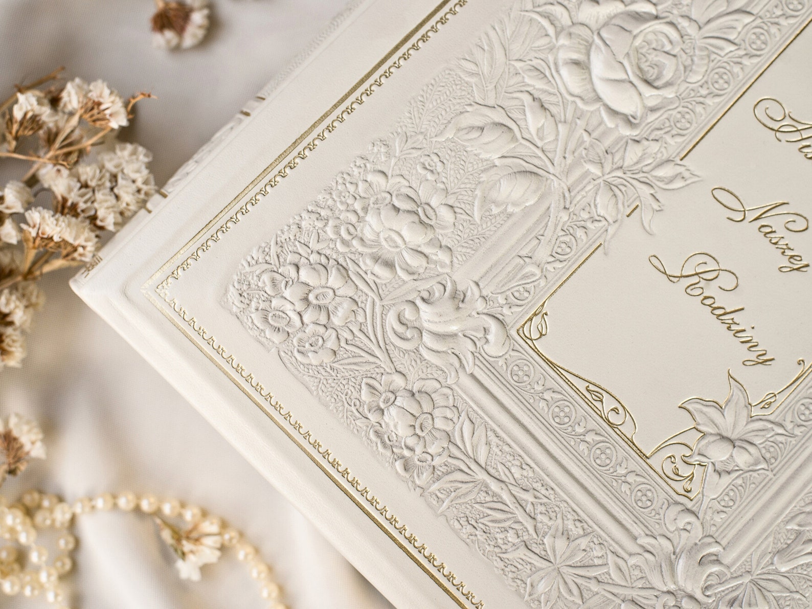 Luxury Leather Wedding Photo Album With Custom Engraving Handmade ...