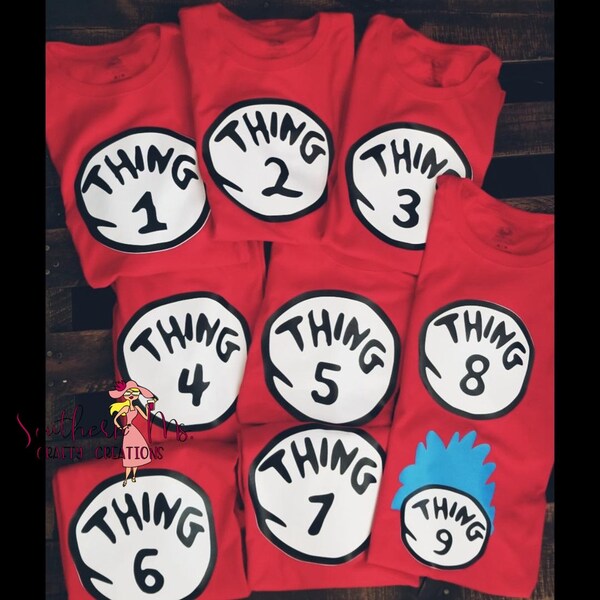 Thing 1 Thing 2 - Etsy
