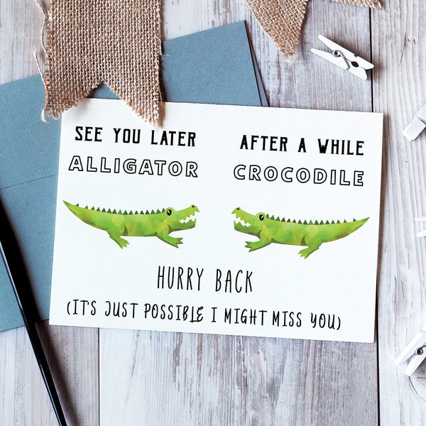 See You Later Alligator - Etsy