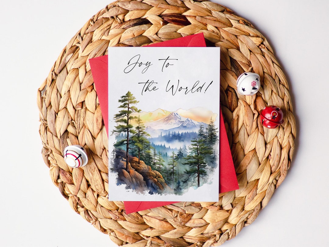 Printable Christmas Card / Blank Inside Holiday Card / Print at Home ...