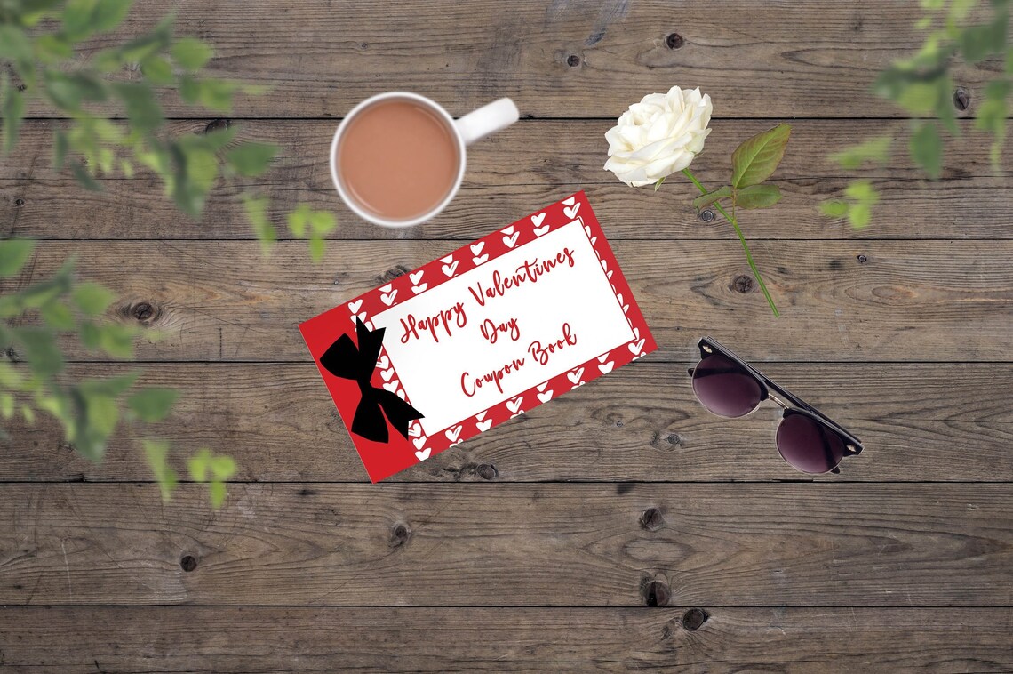 Happy Birthday Coupon Book, DIY Printable Coupons, Valentine Coupon ...