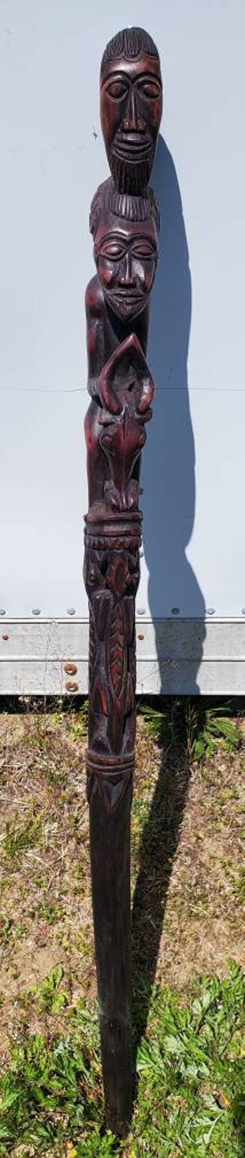 Lizard Cow Native Walking Stick Hand Carved From the Congo | Etsy