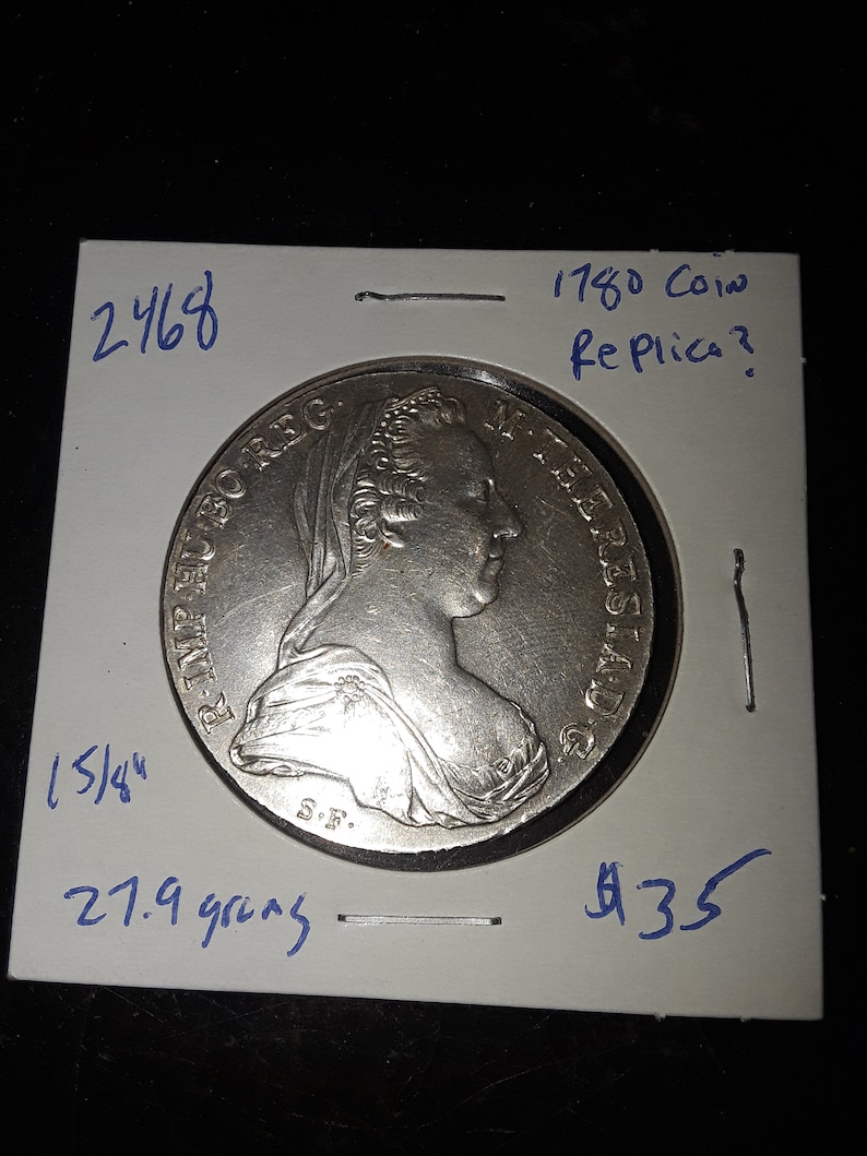 1780 Coin Replica - Etsy